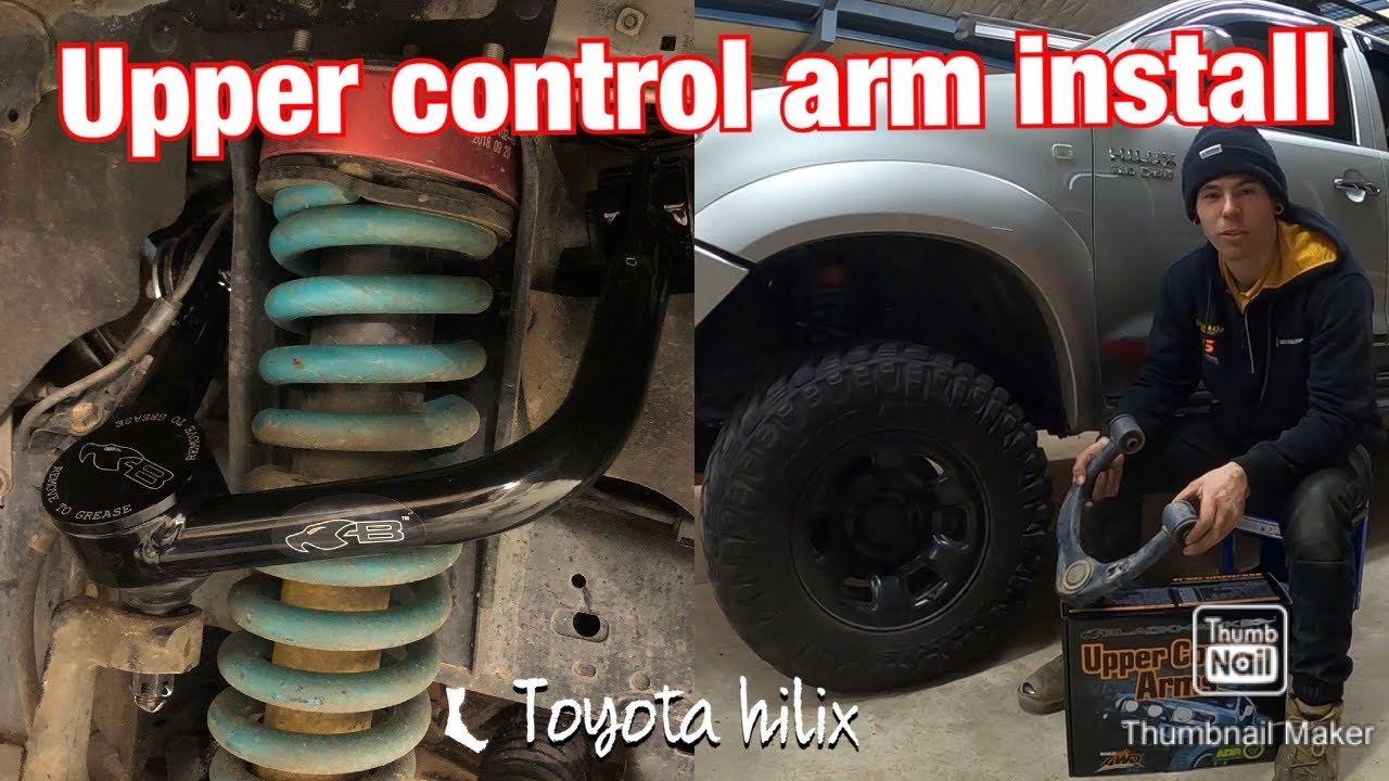 Hilux UCA’s install - black hawk upper control arms Toyota Hilux - YouTube