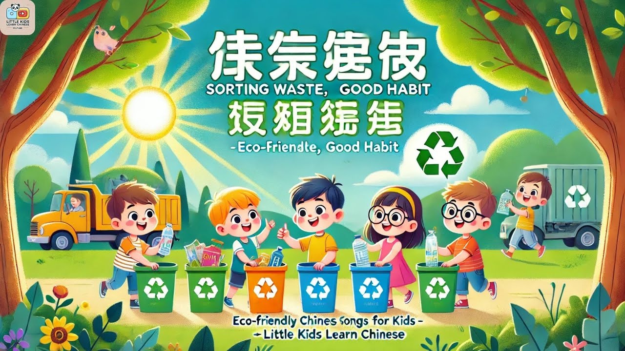 Sorting Waste, Good Habit - 垃圾分类好习惯 - Eco-Friendly Chinese Songs ...