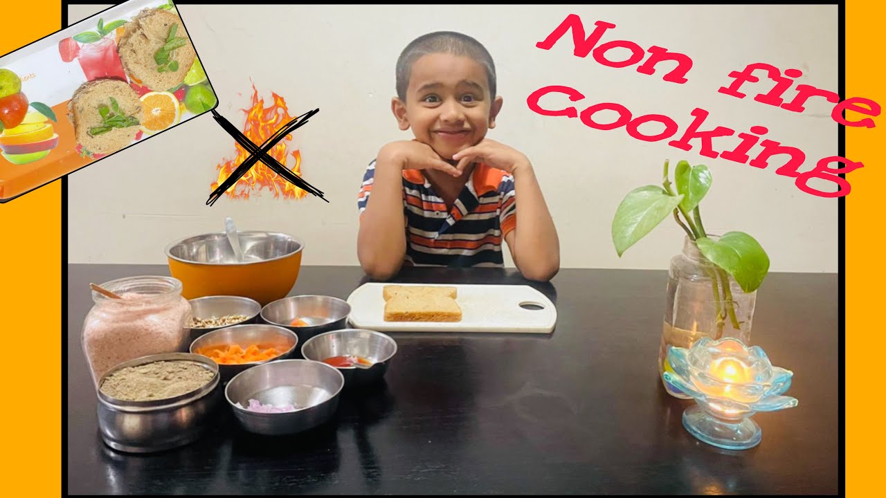 Mokshith made non-fire cooking sandwiches 🥪 || #sandwich - YouTube