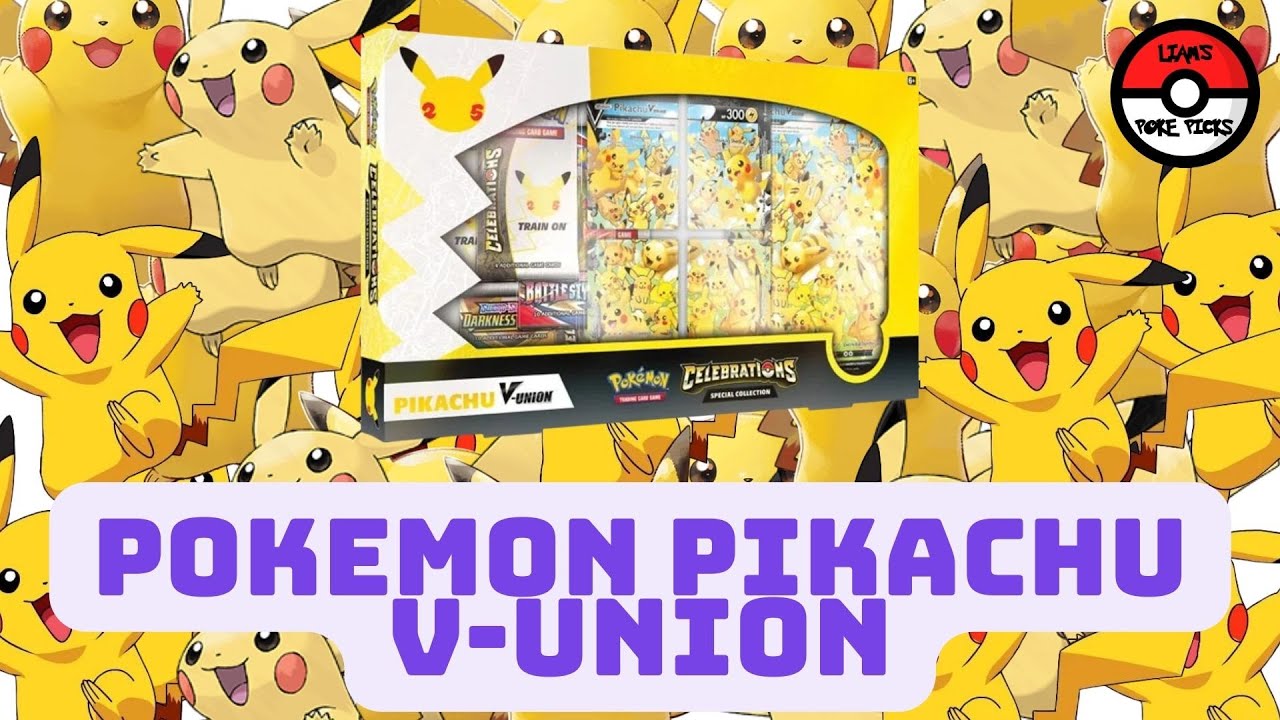 So. Many. Pikachu! Pokemon Pikachu V-UNION Celebrations Collection ...