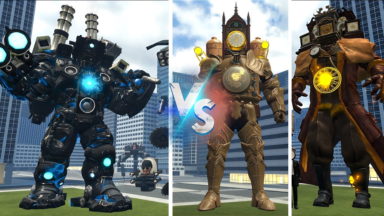 NEW SUPER UPGRADED TITAN CAMERAMAN VS NEW UPGRADED TITAN CLOCK MAN In ...