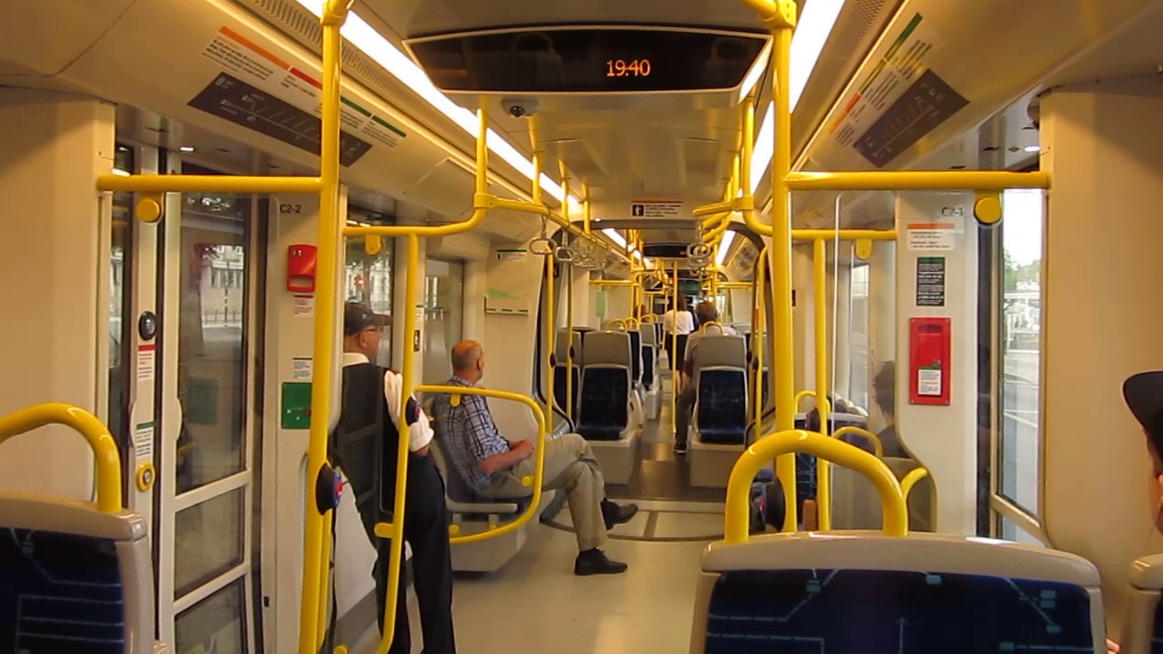 Stockholm: inside the CAF Urbos A35 tram no. 461 - YouTube