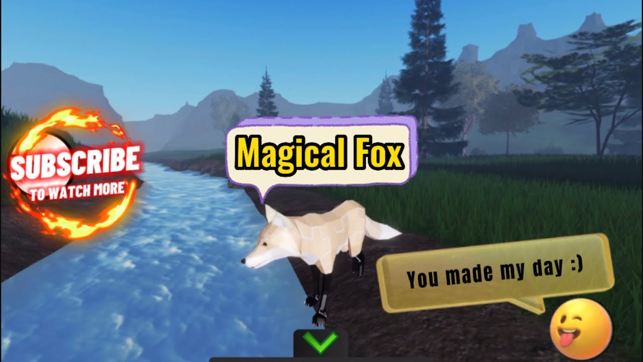 I am a Magical Fox 🦊 - Roblox Animal Life RP - YouTube