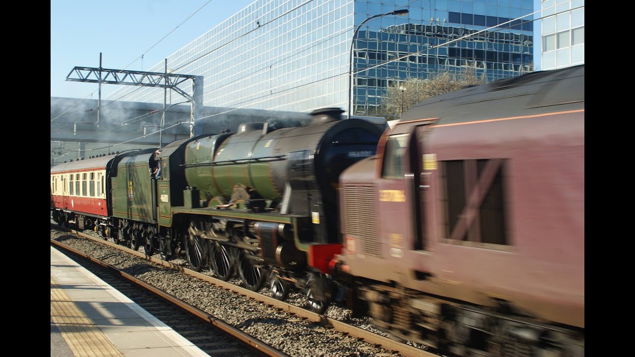 46100 Royal Scot Light Engine Move 20th April 2016 - YouTube