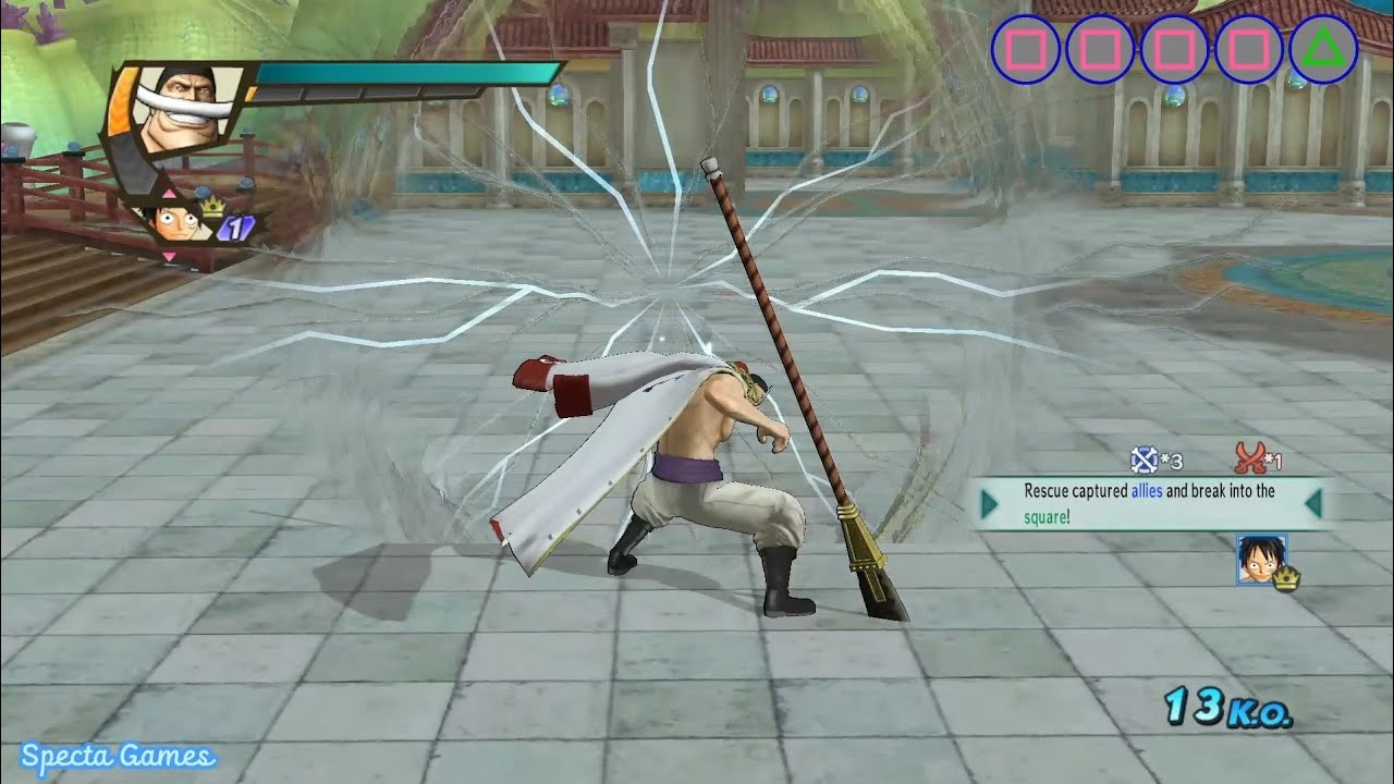 Onepiece Pirate Warrior 3 | Shirohige All Skill & Ultimate Attack - YouTube