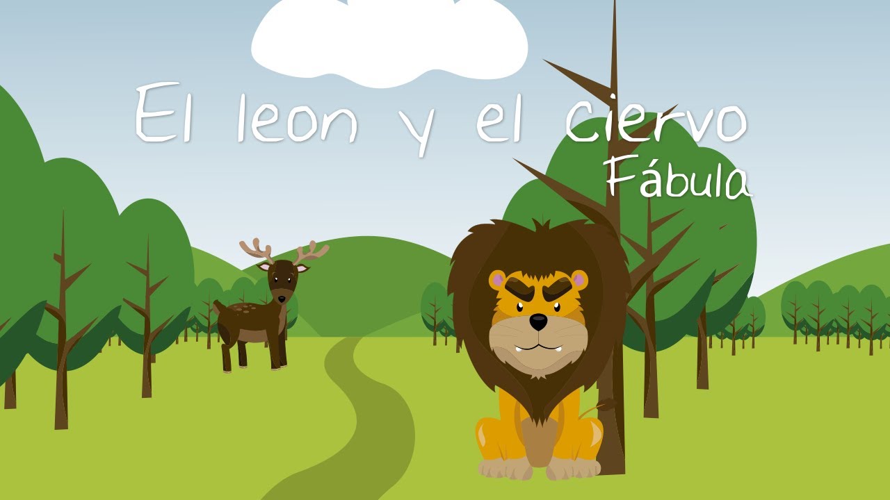 El Leon y el Ciervo (Fábula) - YouTube