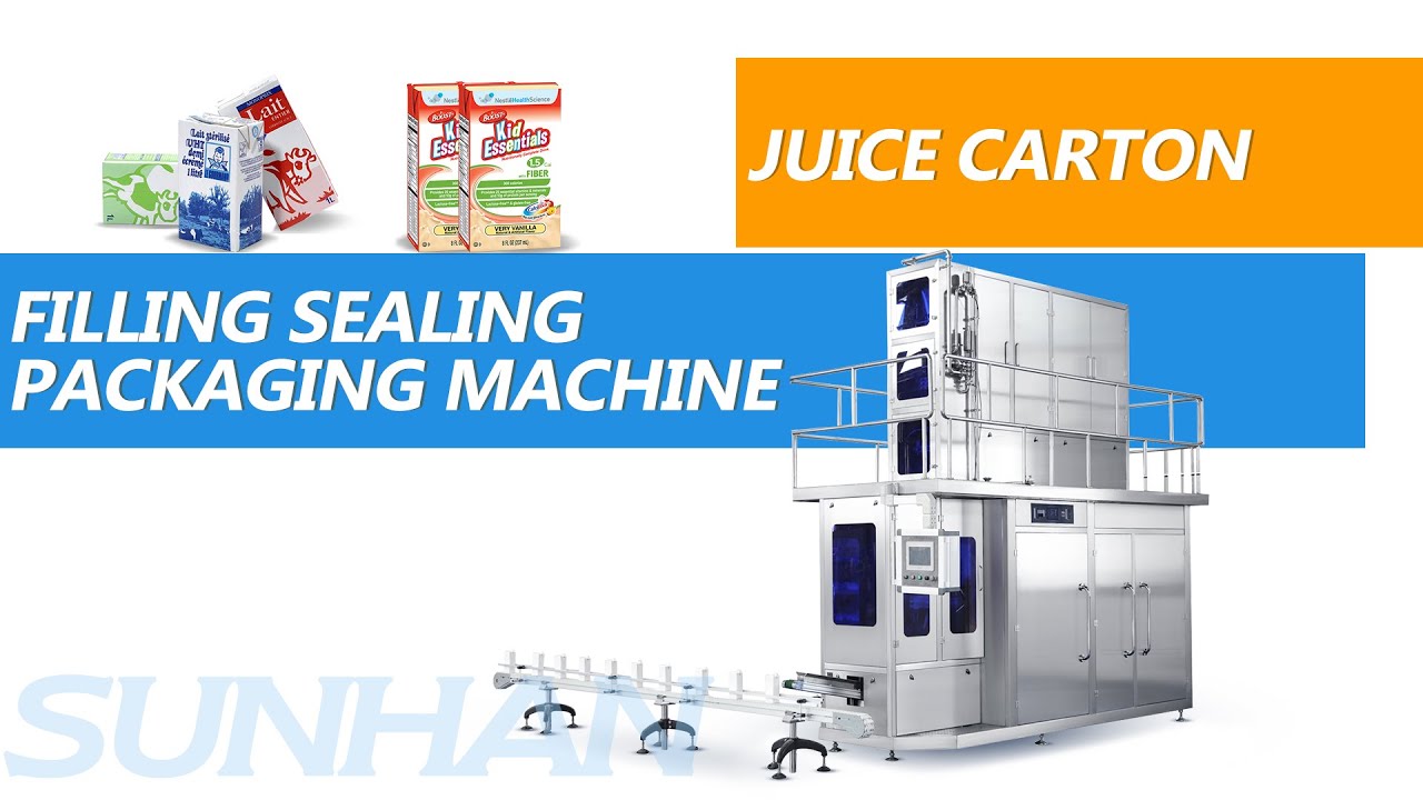 How To Package Carton Juice/Milk By Automatic Aseptic Filling Sealing ...