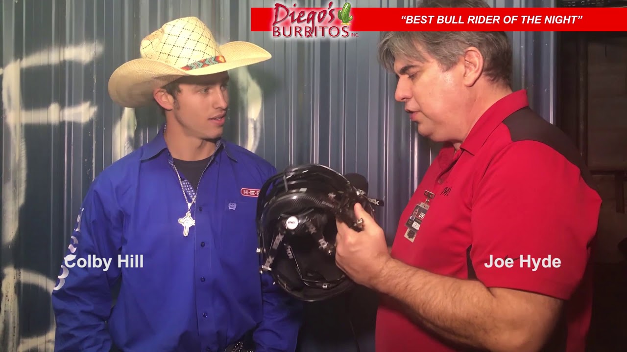 Bull Rider Colby Hill at the 2018 San Angelo Rodeo - YouTube