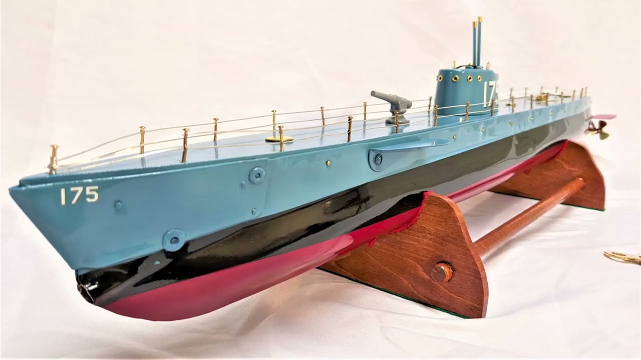 Westlake 25in windup tin toy submarine. of the USS TARPON WWII ...