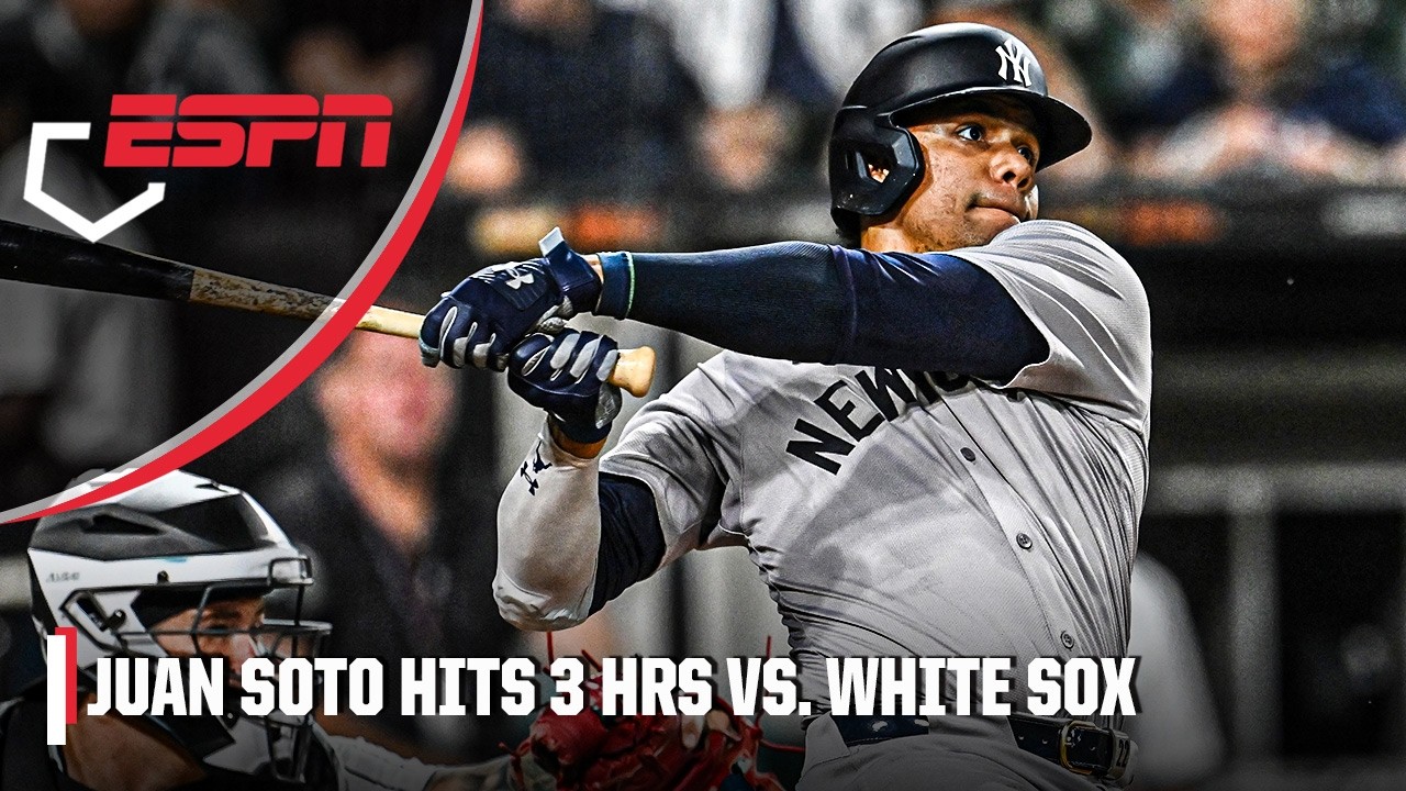 Juan Soto hits THREE HOME RUNS in big win over the White Sox 😳 | ESPN ...