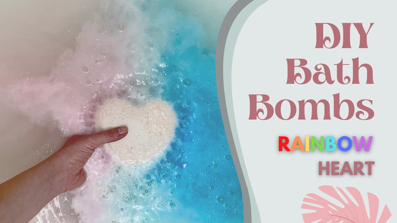 Make This Adorable Rainbow Heart Bath Bomb! 🤩 - YouTube