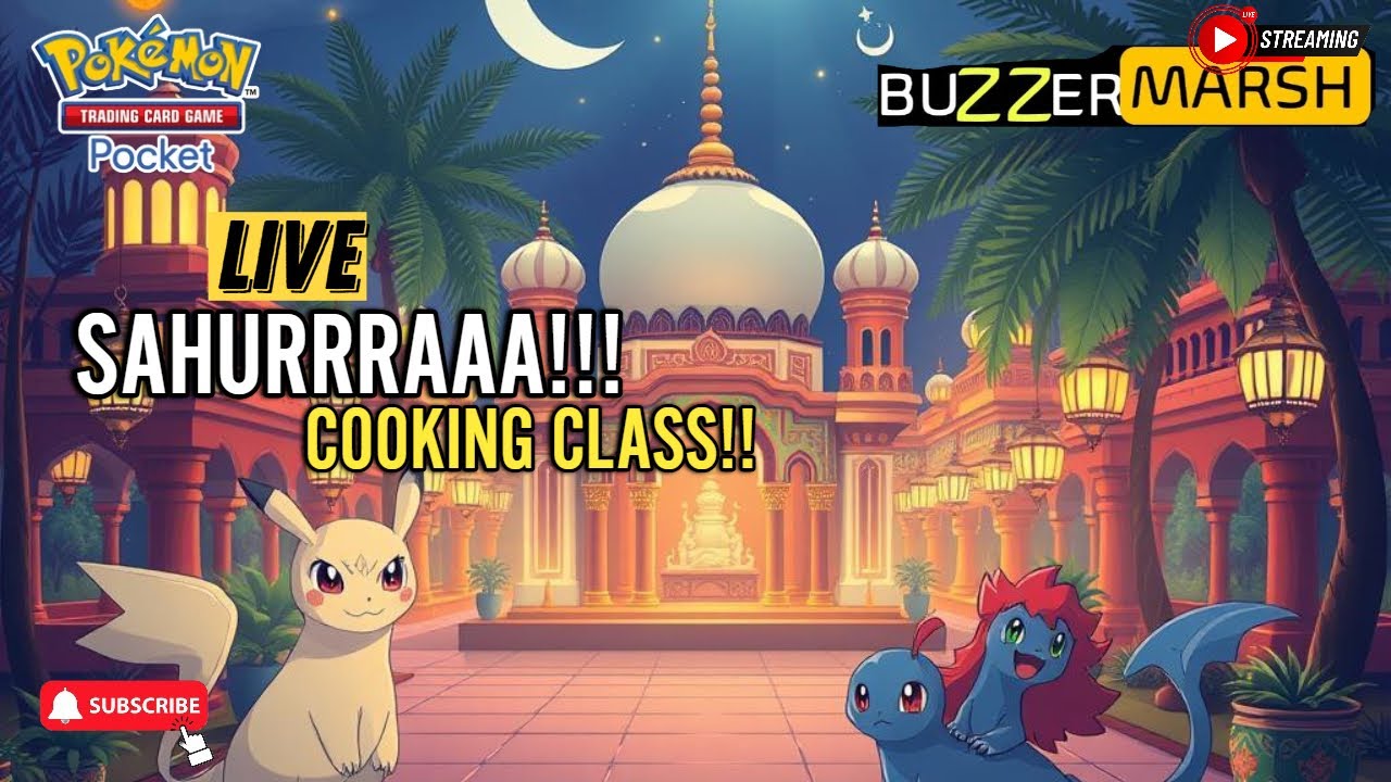 🔴LIVE POKEMON TCG POCKET EDISI RAMADHAN!! COOKING CLASS!! # ...