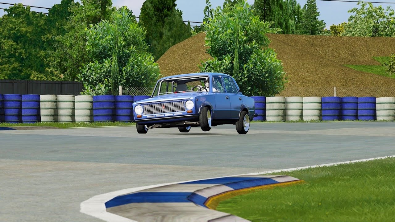 Assetto Corsa Cserveni Kornél's Lada proto Slalom car - YouTube