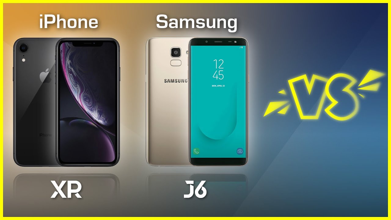 ⚔️ iPhone XR vs Samsung Galaxy J6 【PERBANDINGAN SPESIFIKASI】 - YouTube