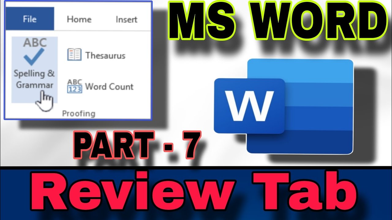 MS Word Review Tab Complete Guide | Review Tab | TheGkTech - YouTube