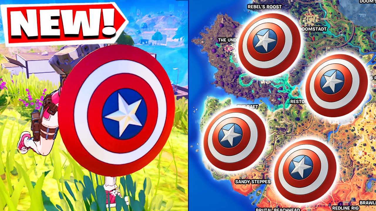Where to find Captain America's Shield in Fortnite - All Captain ...