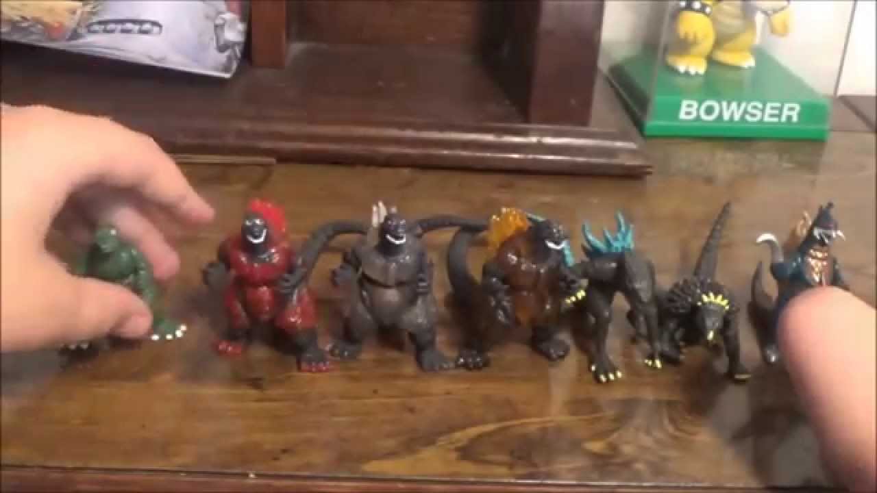 Godzilla Mini Figures Pack of 8 Unboxing - YouTube