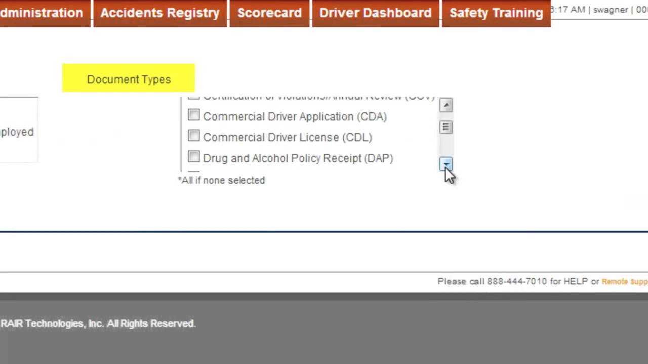 Driver Qualification Files - Select Document Type - YouTube