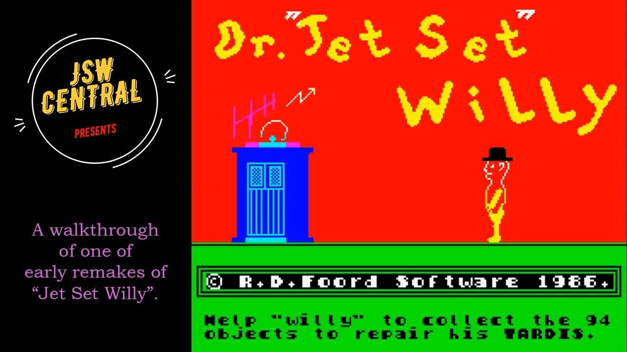 Dr. Jet Set Willy walkthrough | ZX Spectrum | JSWCL-089 - YouTube