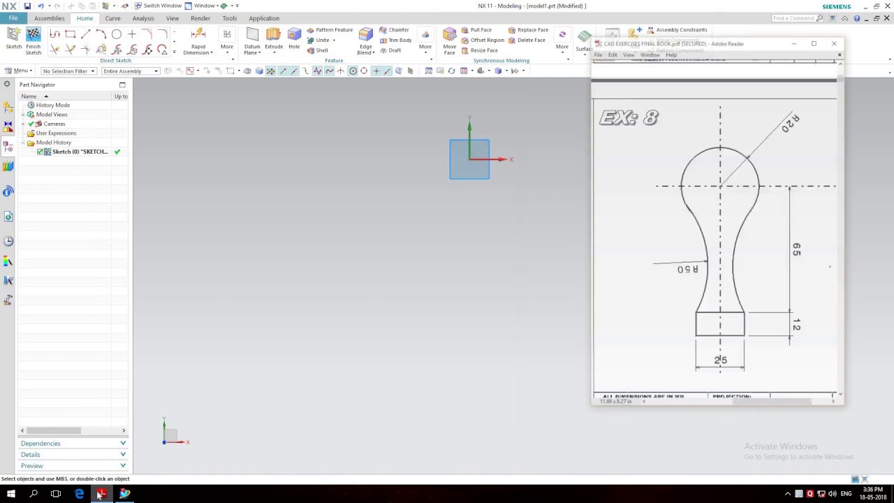 NX 11.0 2D DESIGN - YouTube