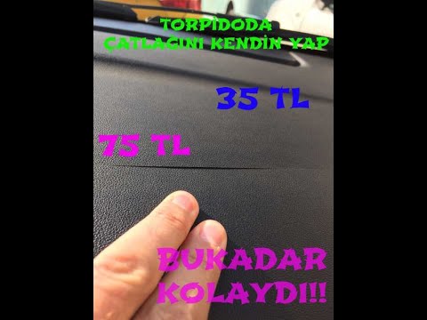 Nasıl Torpido çatlağını tamir edip kapatabilirsin ? Kesinlikle en kolay ve ucuz yolu....ş