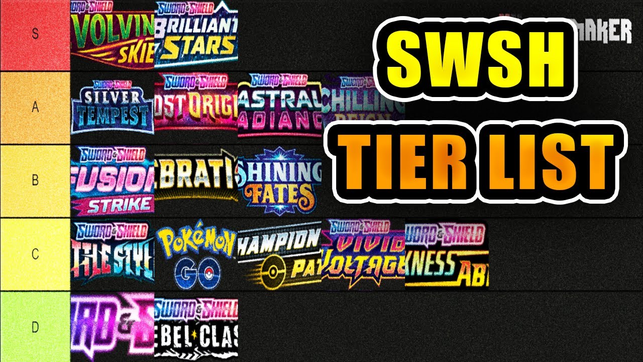 POKEMON SWSH TCG SET TIER LIST - YouTube