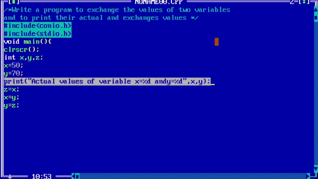 Write A Program To Exchange Values Of Two Variable In C language YouTube write-a-program-to-exchange-values-of-two-variable-in-c-language-youtube