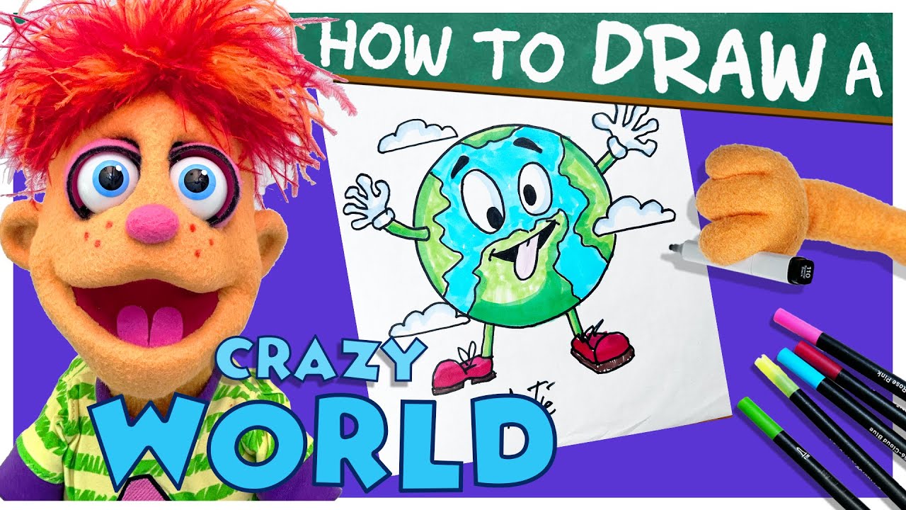 How To Draw A Crazy World | Art Tutorial for Kids | Artie's Show - YouTube