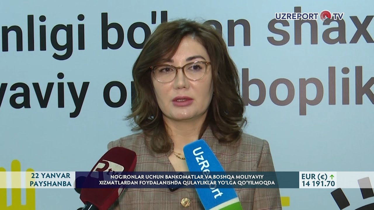 Nogironlar uchun bankomatlar va boshqa moliyaviy xizmatlardan ...