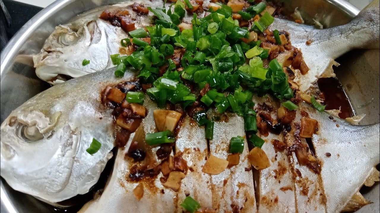 HOW TO COOK STEAMED PAMPANO WITH BLACK BEAN SAUCE|wonderful girl vlog ...