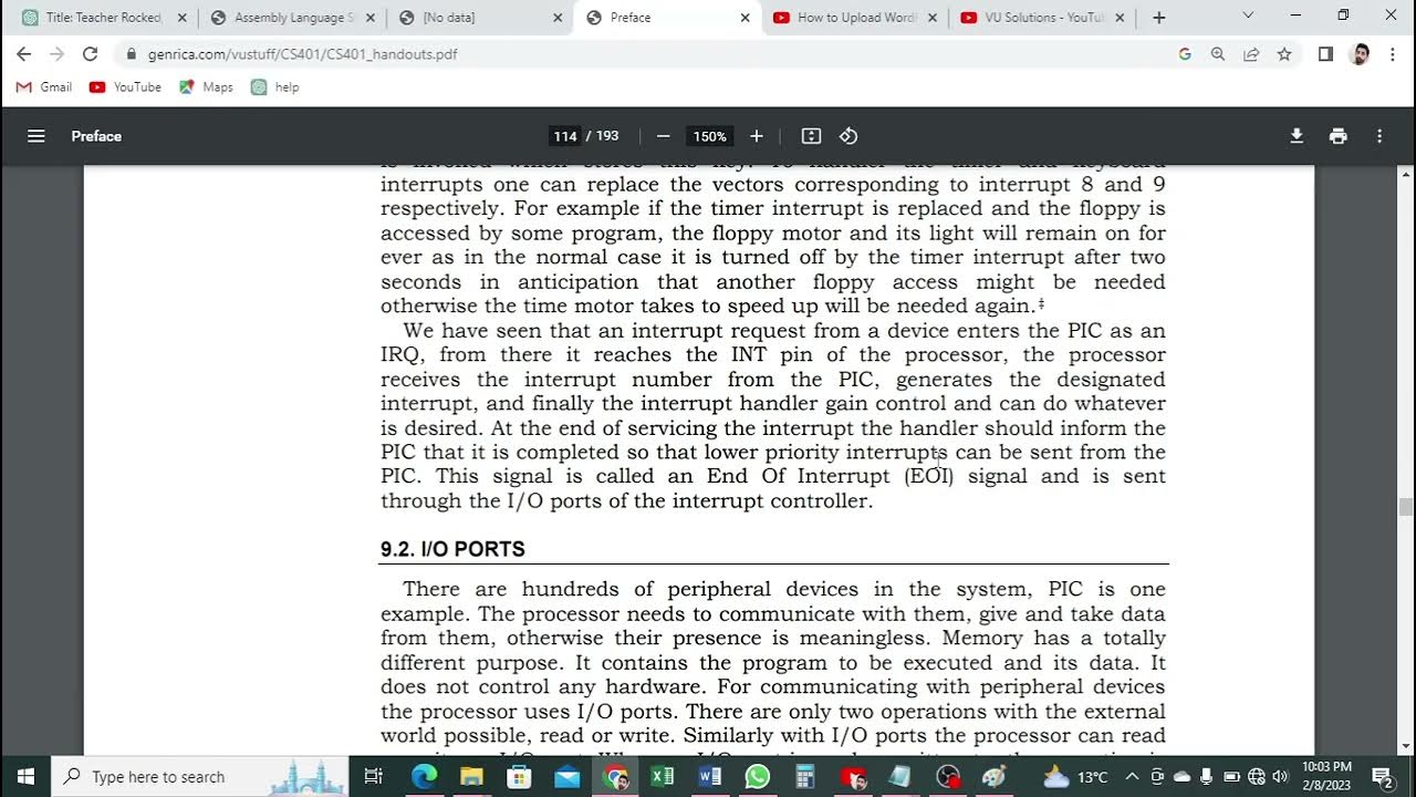 CS401 Short Lecture 24, Real Time Interrupts and Hardware Interfacing - YouTube