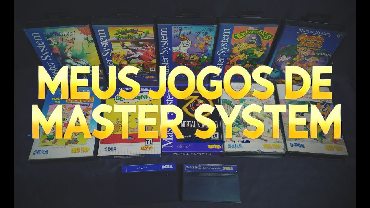 Minha coleção de jogos de Master System - YouTube