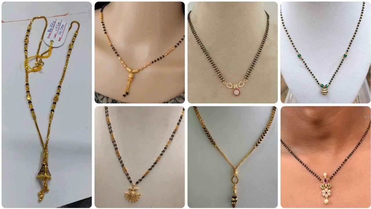 30+different styles designs gold black beads short chains ...