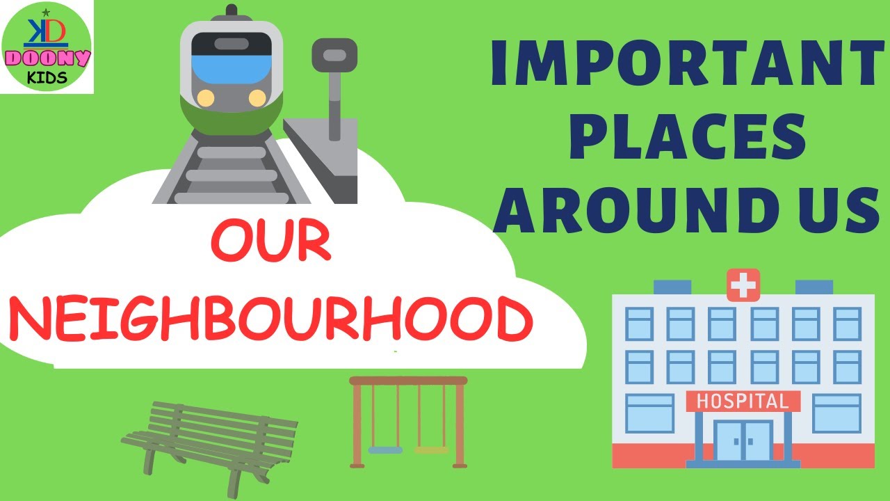Our Neighbourhood||Important Places Around Us||Child Education||English ...