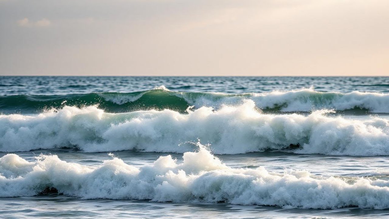 4 Minutes of Ocean Waves to CALM Your Mind | Soothing Waves Crashing on ...