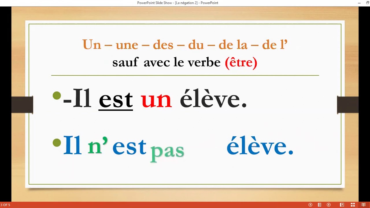 La negation suite de l'explication - YouTube