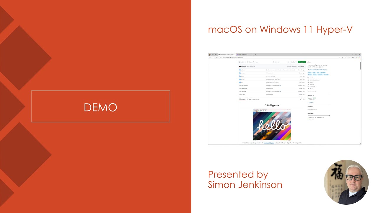 macOS on Windows 11 Hyper V - YouTube