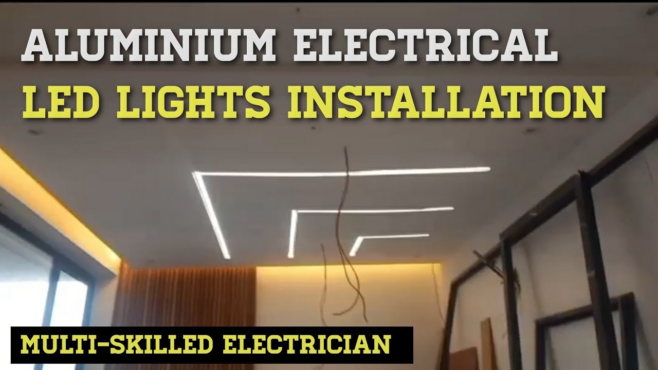 Building in Ghana 2024 | House Electricals Installation | Aluminium LED ...