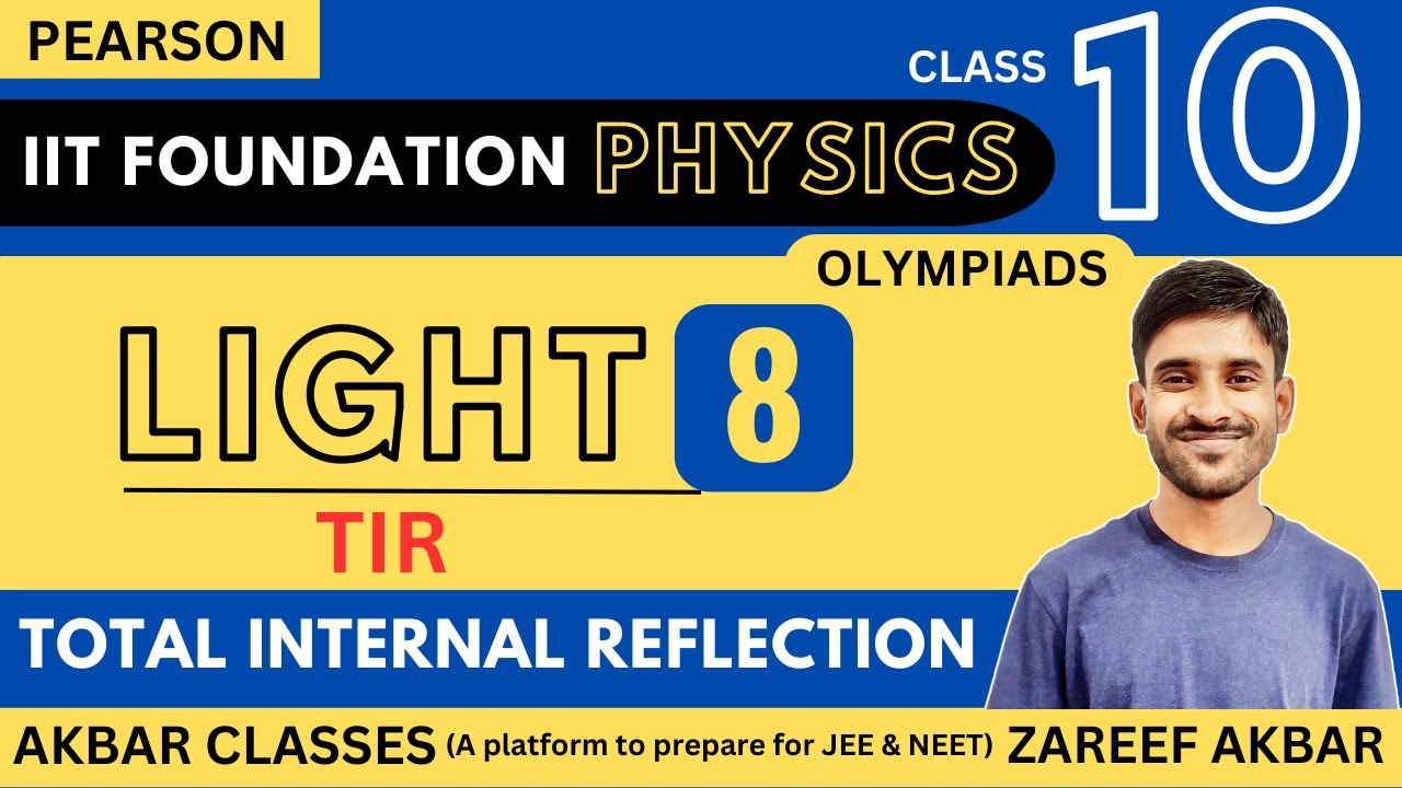 Class 10 Pearson IIT Foundation | Light 08 | Total Internal Reflection ...
