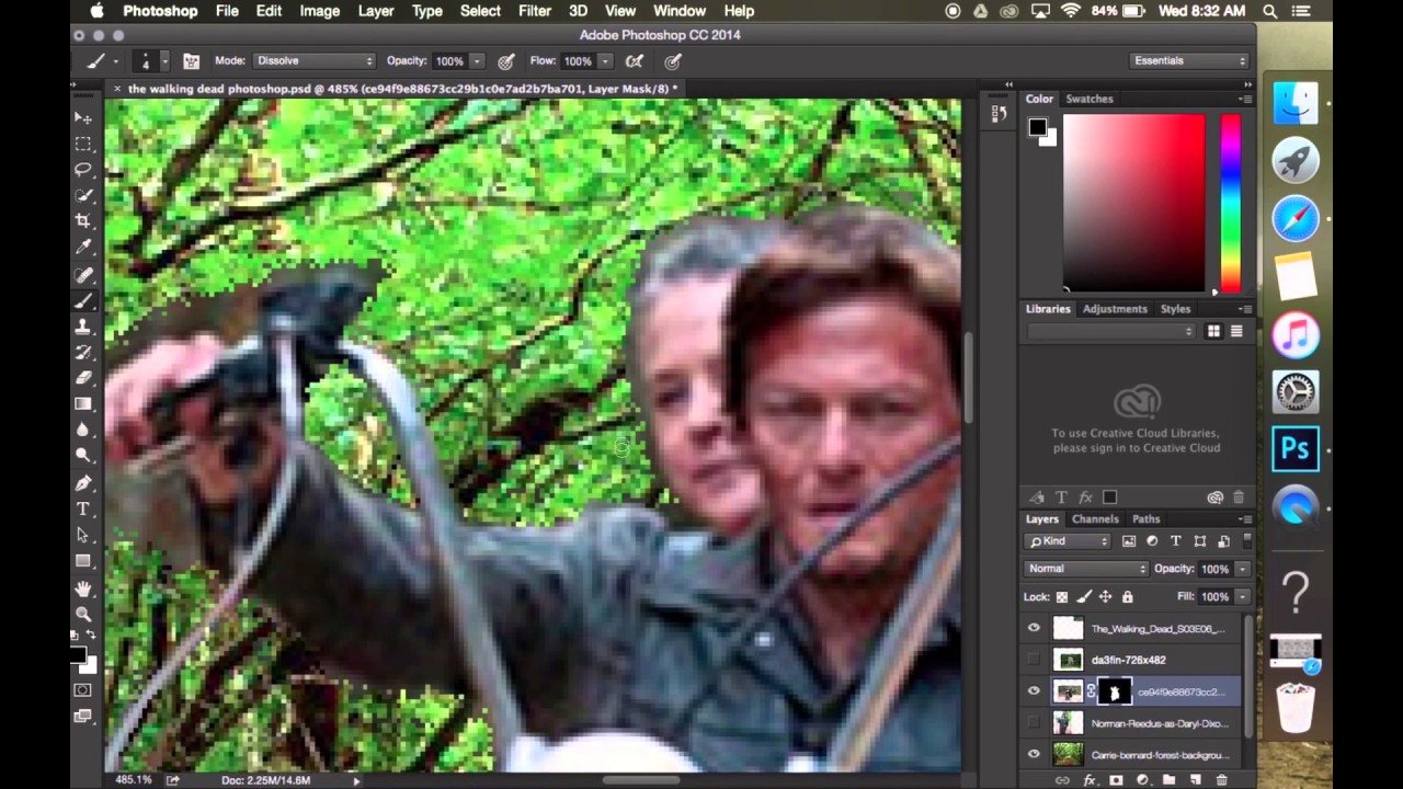 The Walking Dead and Bulbasaur Speed Art - YouTube