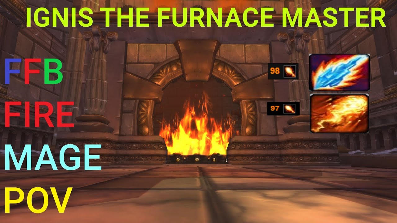 Ulduar 25 Ignis The Furnace Master FFB Fire Mage POV - YouTube