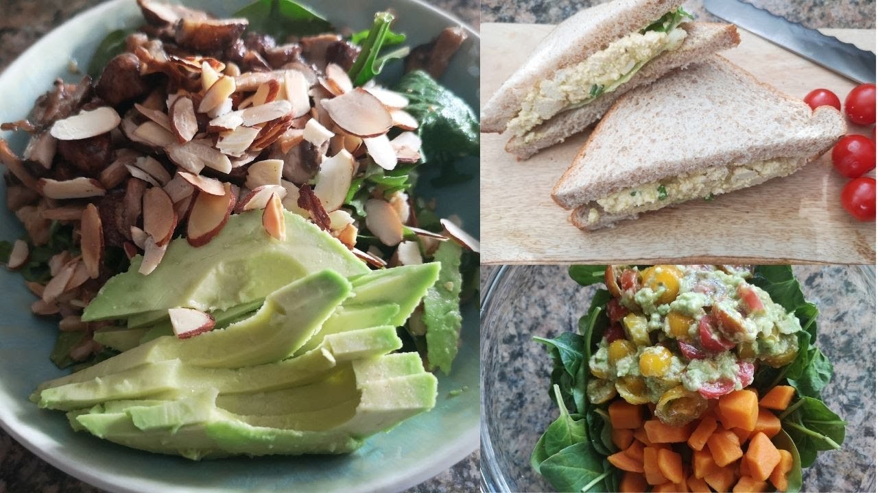 3 Quick & Easy Plant Based Lunches (Healthy + Vegan) - YouTube