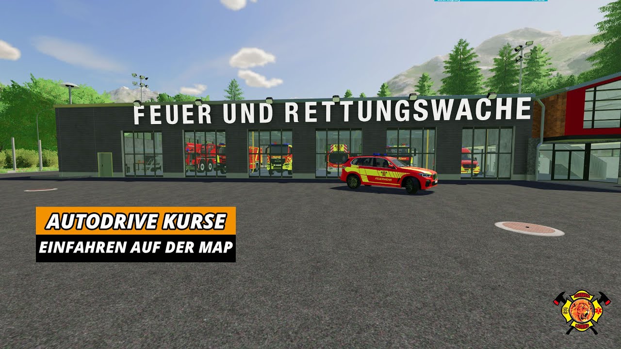 LS22 Feuerwehr Autodrive Kurse einfahren für die Map LIVE ...