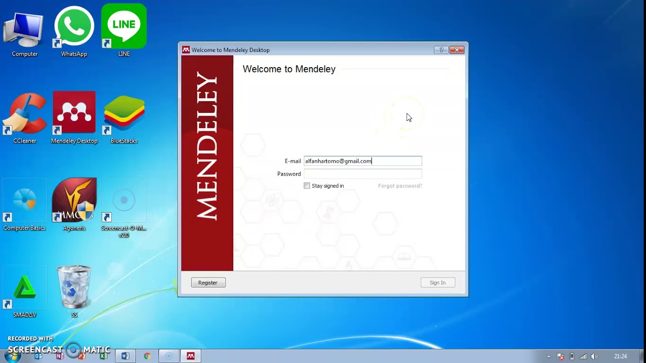 Cara login MENDELEY - YouTube