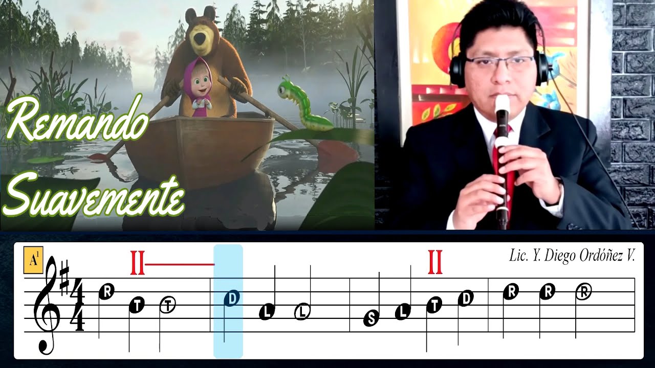 Remando Suavemente / LIght Row PARA APRENDER A LEER PARTITURAS DE FORMA FACIL!!! - YouTube