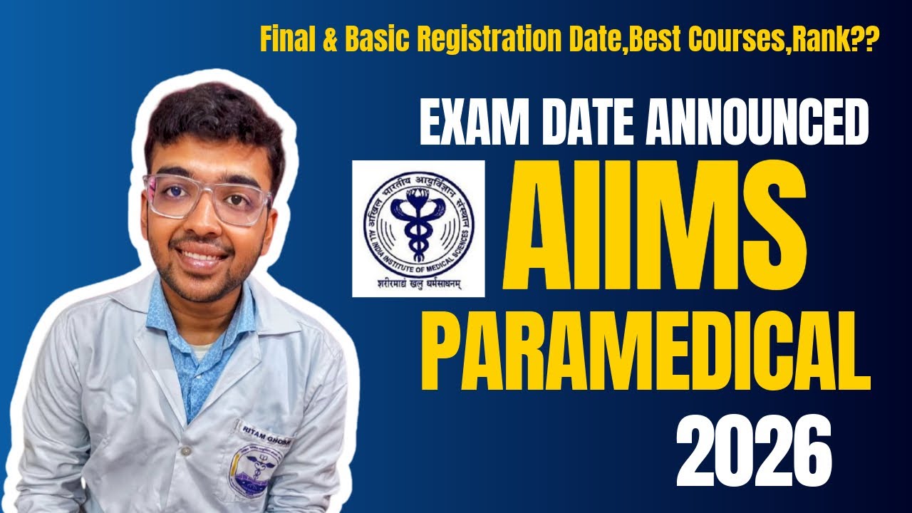 🏥AIIMS PARAMEDICAL 2026 Exam Date Out‼️Application Form Date || Step by ...