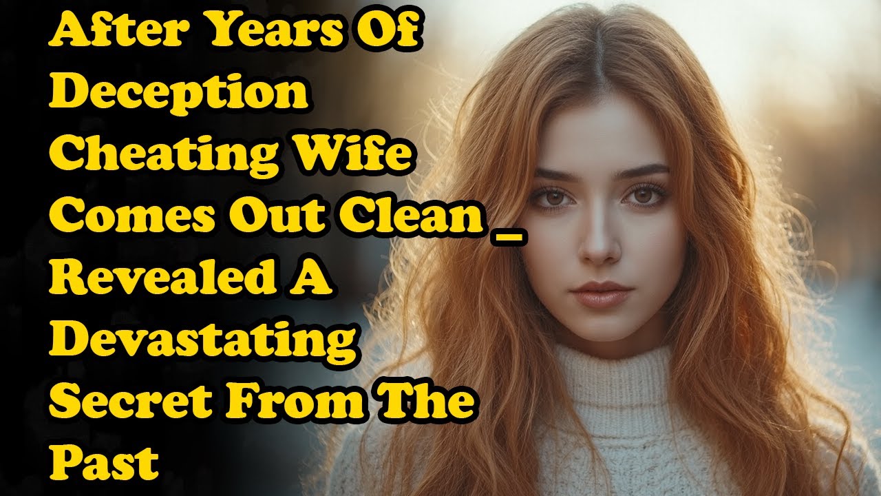 After Years Of Deception Cheating Wife Comes Out Clean Revealed A Devastating Secret From The ...