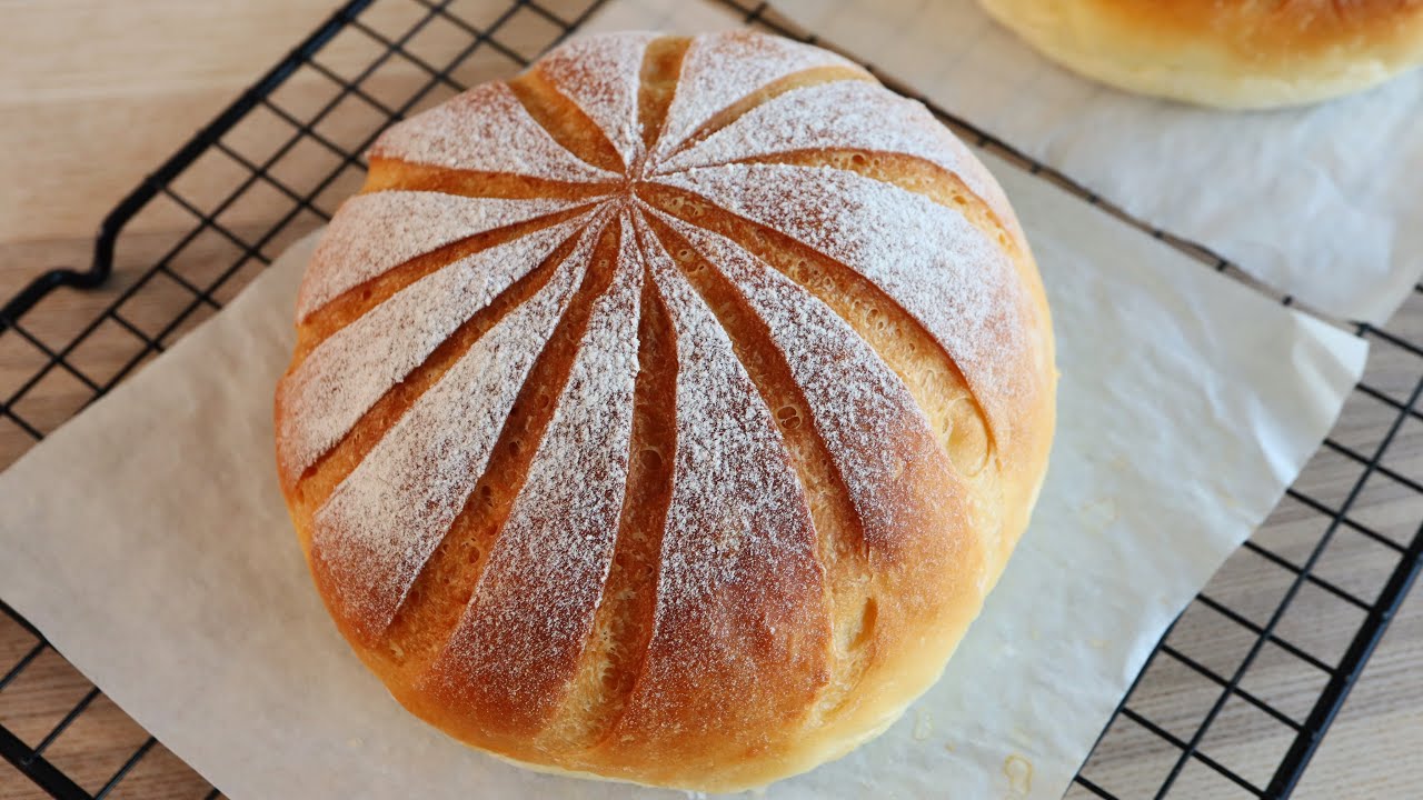 How to make Best Crusty and Fluffy Milk Bread ｜Simple Baking Recipe ...