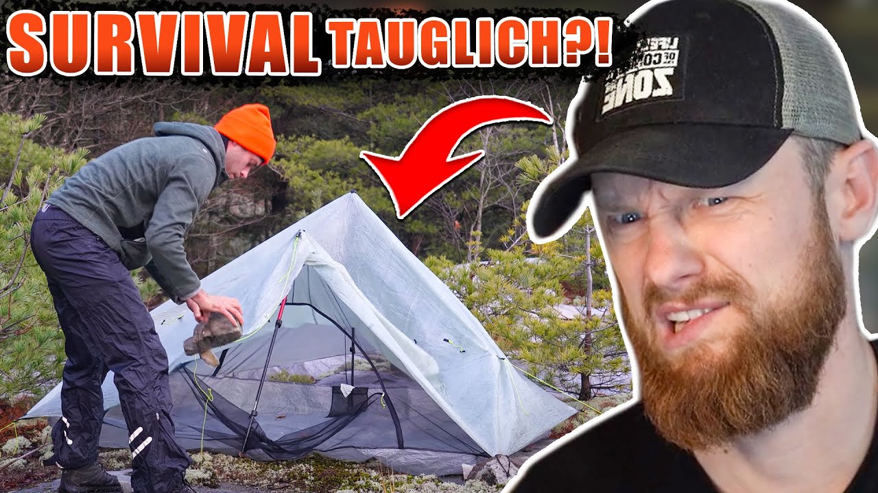 Ist ein ULTRALEICHT-ZELT Survival tauglich? Fritz Meinecke reagiert auf ...
