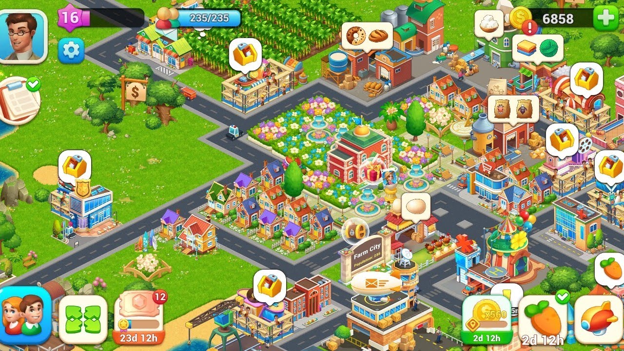Farm City : I Can Change The City Buildings and Farms - YouTube